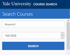 Search for Courses in Yale Course Search | University Registrar's Office